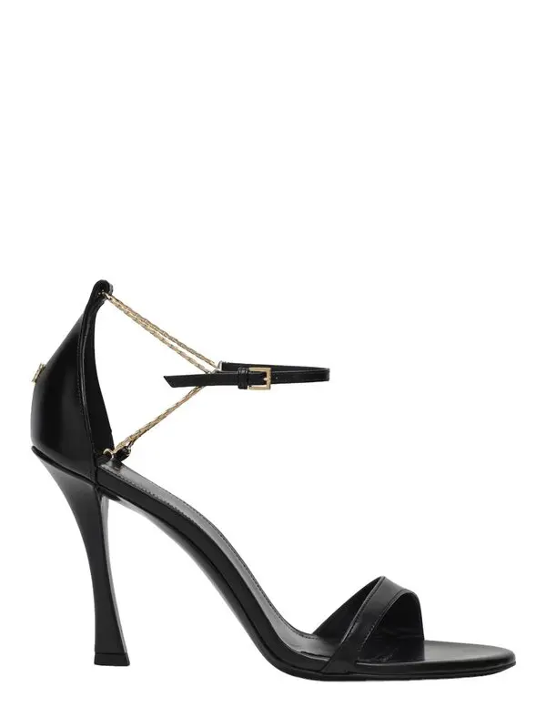 Givenchy 4g Liquid Leather Sandals - Black