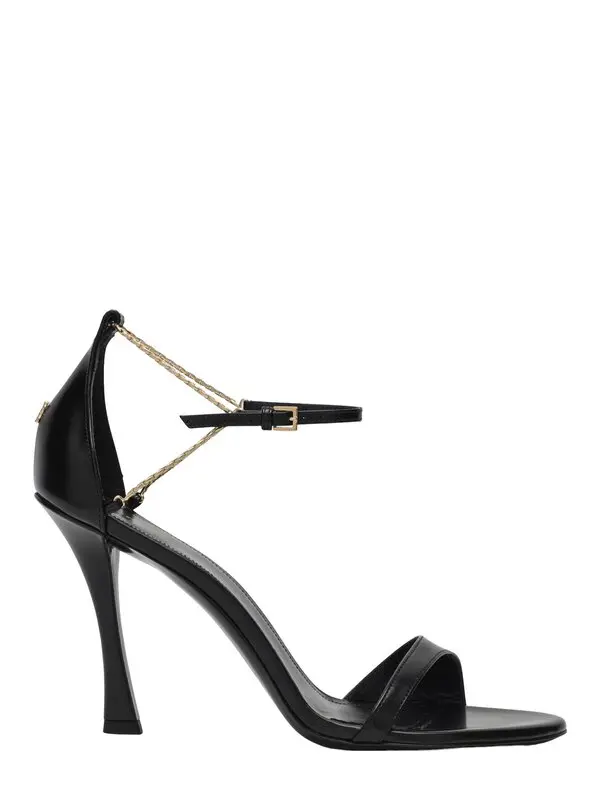 Givenchy 4g Liquid 95 Leather Sandals - Black