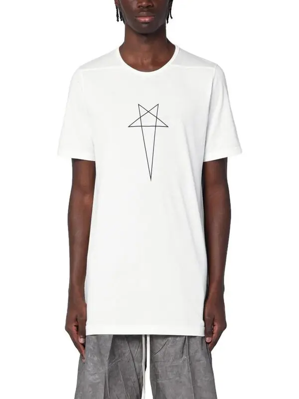 Rick Owens Jumbo T-shirt With Logo - White