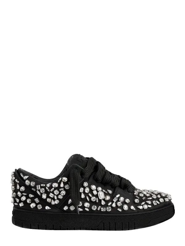 1989 STUDIO Crystal Embellished Sneakers - Black
