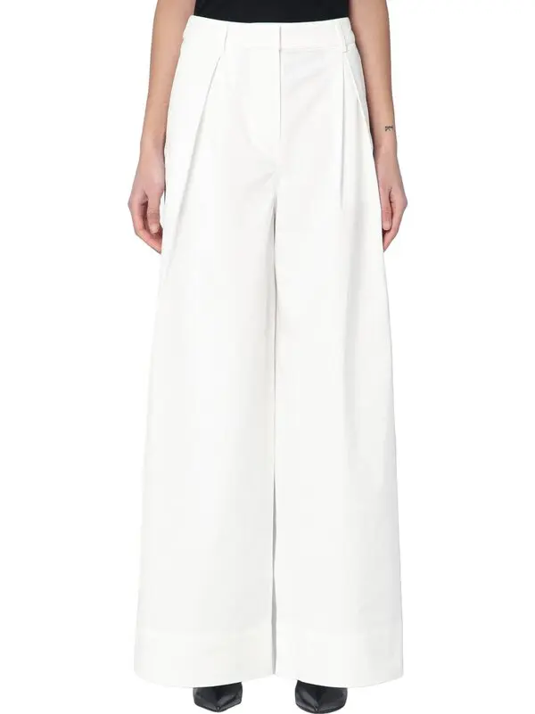 THE GARMENT Cotton Palazzo Trousers - White