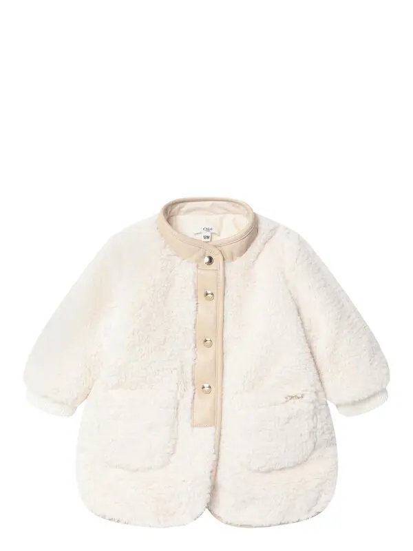 Chloé Shearling-effect Jacket - White