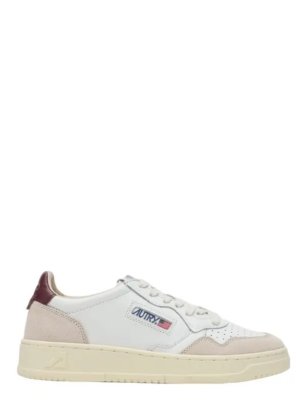 AUTRY Medalist Leather And Suede Sneakers - White