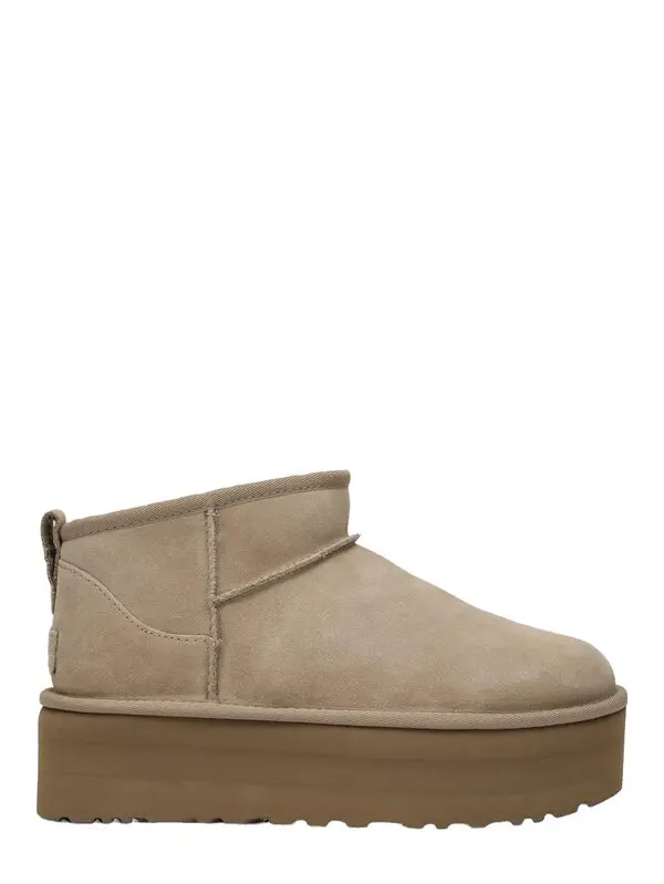 UGG Classic Ultra Mini Platform Boots - Beige