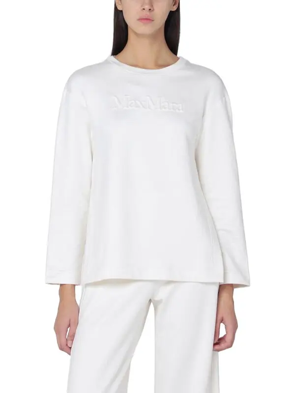 Max Mara Silk Blend Sweatshirt - White