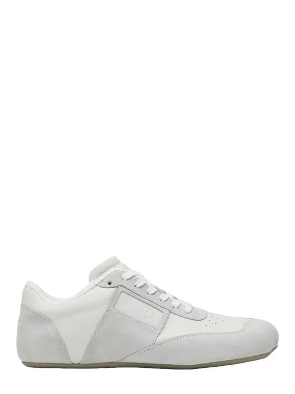 MAISON MARGIELA Leather And Suede Anatomic Sneakers - White