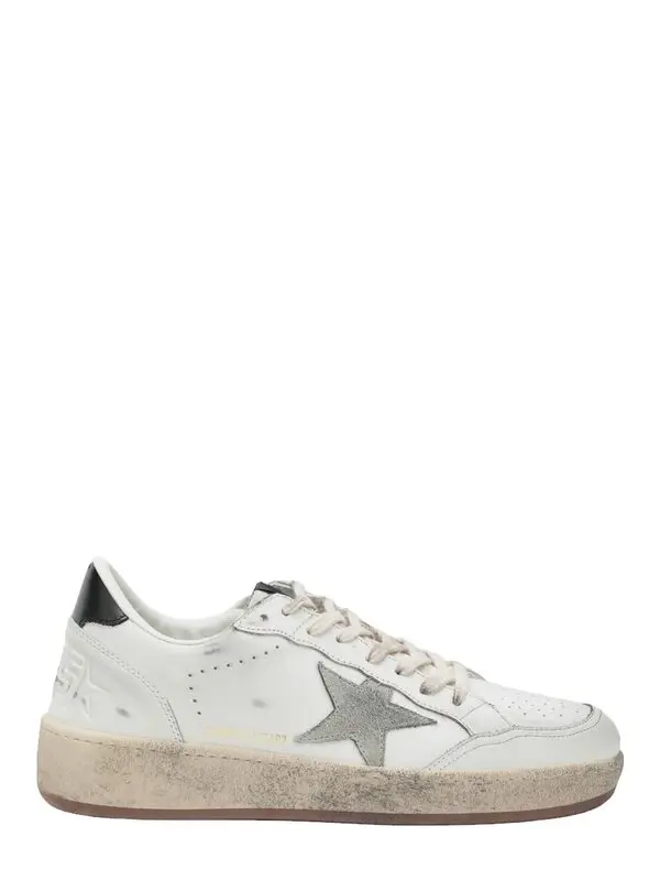 Golden Goose Ball Star Leather Sneakers - White