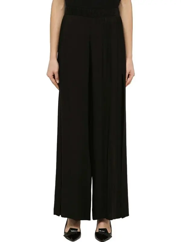 Federica Tosi Viscose Palazzo Trousers - Black