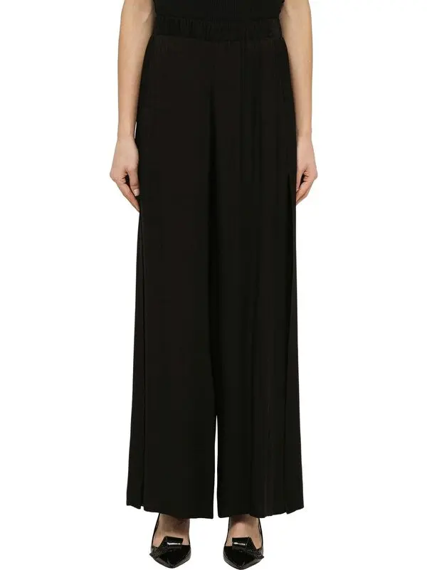 Federica Tosi Viscose Palazzo Trousers - Black