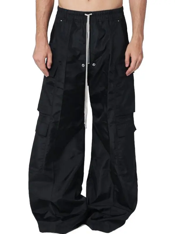 Rick Owens Nylon Cargo Belas Trousers - Black