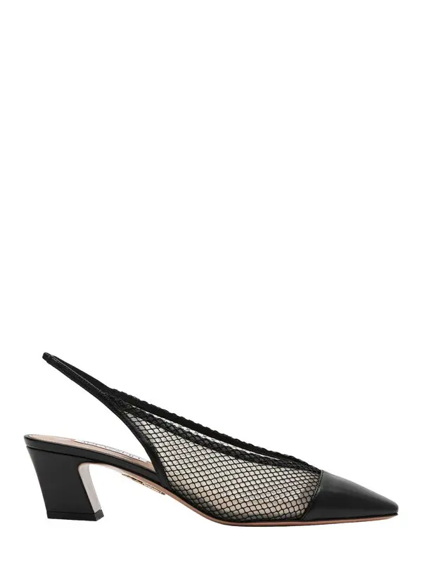 AQUAZZURA Margot Slingbacks - Black