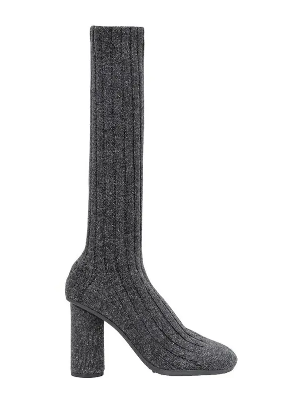 Bottega Veneta Atomic Anthracite Sock Effect Boots - Grey