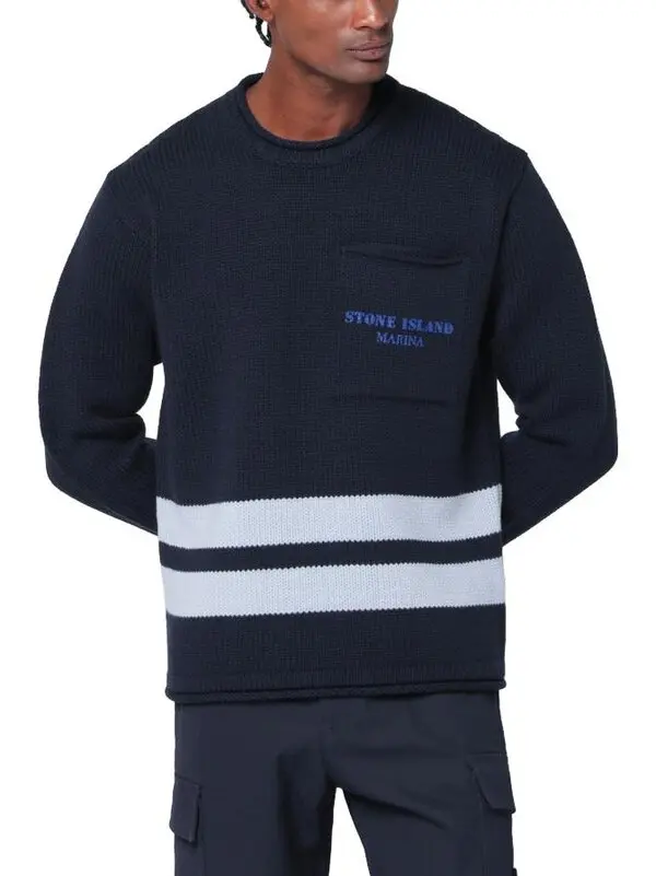 Stone Island Marina Crew Neck Sweater - Blue