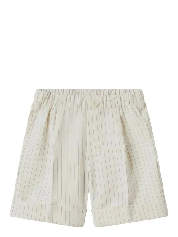 IL GUFO Pinstriped Bermuda Shorts - White
