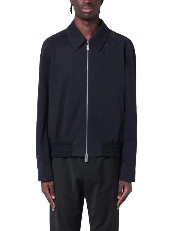 Burberry Cotton Harrington Jacket - Blue