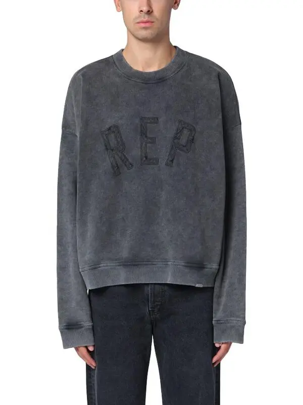 REPRESENT Crewneck Sweatshirt With Appliqu - Black