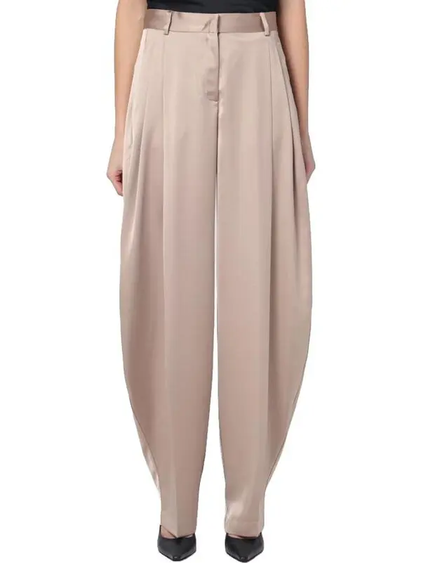 Andamane Wide Leg Trousers - Beige