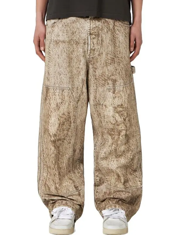 1989 STUDIO Denim Carpenter Pants - Beige