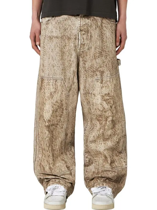 1989 STUDIO Denim Carpenter Pants - Beige