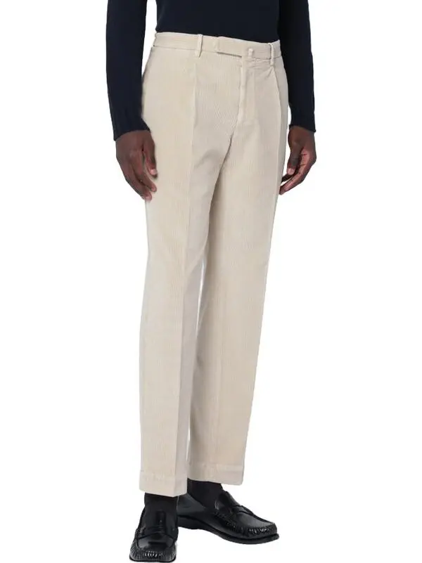 SANTANIELLO Corduroy Trousers - White
