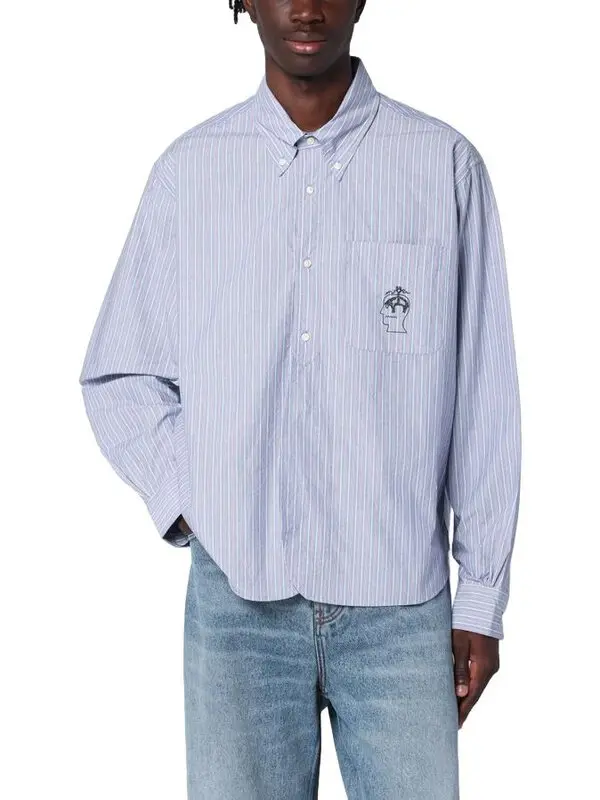 BRAIN DEAD Striped Shirt Brooks Brothers X - Blue
