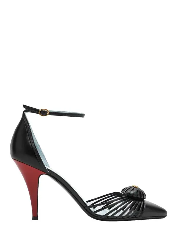 Valentino Garavani Décolleté Vg Sandal - Black