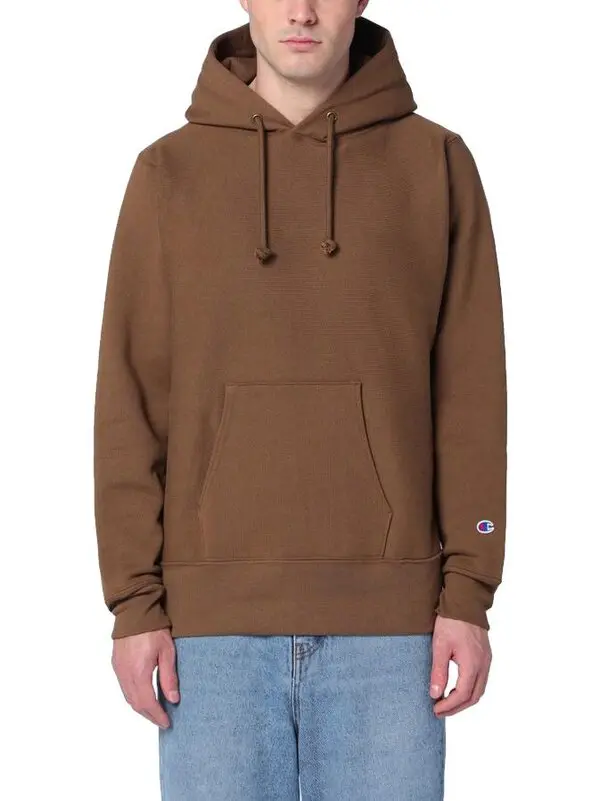 Champion Cotton Hoodie - Brown