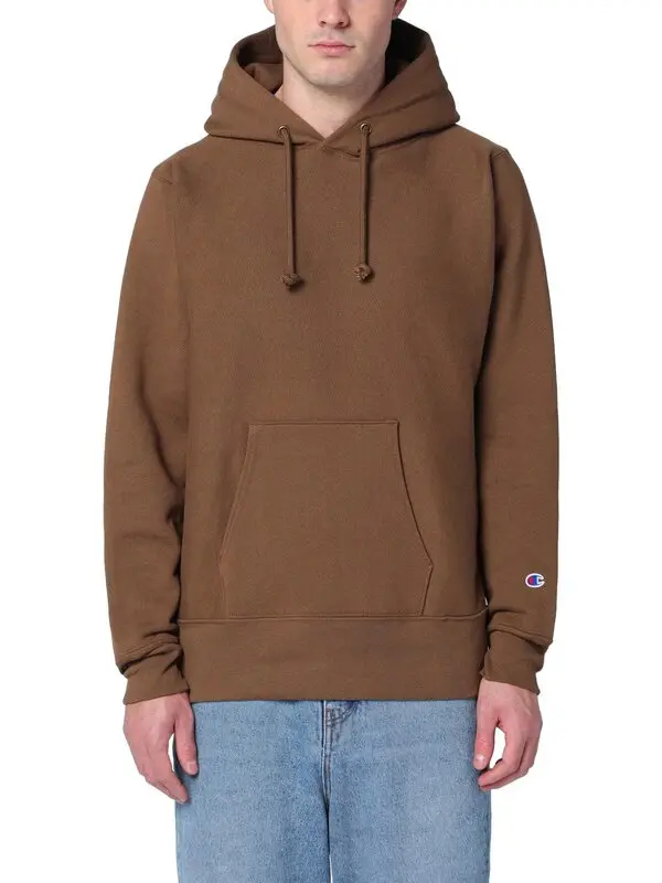 Champion Cotton Hoodie - Brown