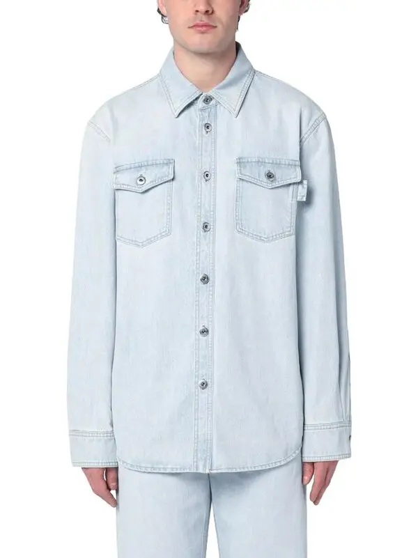 Bottega Veneta Light Denim Shirt Extra Bleach - Blue