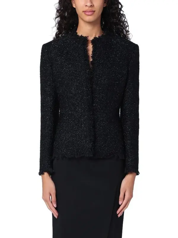 Givenchy Tweed And Lurex Jacket - Black