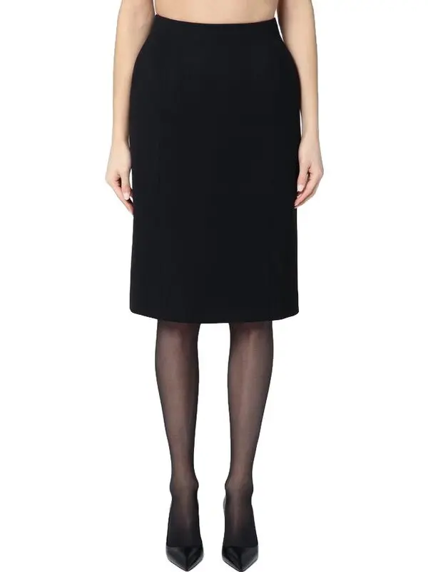 Balenciaga Hourglass Midi Skirt - Black