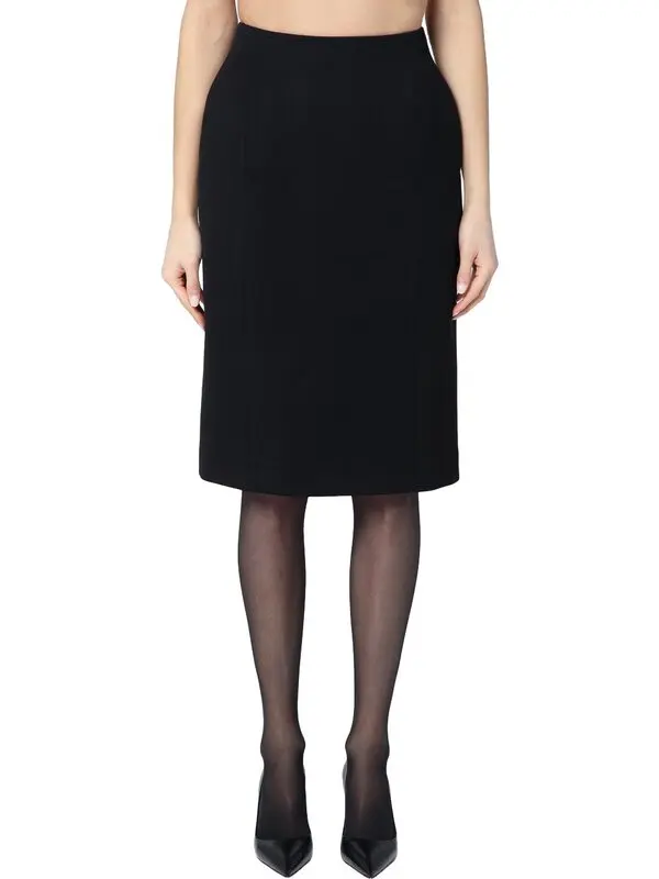 Balenciaga Hourglass Midi Skirt - Black