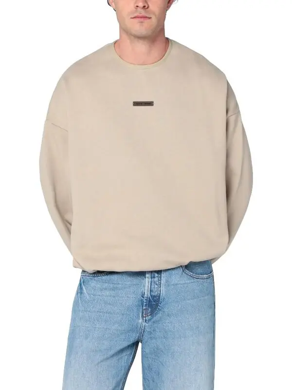 Fear Of God Brushed Cotton Sweatshirt - Beige