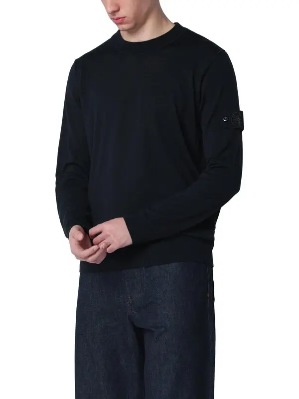 Stone Island Wool Crewneck Sweater - Blue