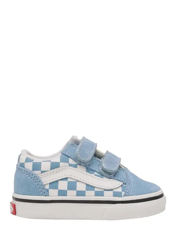 VANS Old Skool Sneakers With Check Pattern - Light Blue