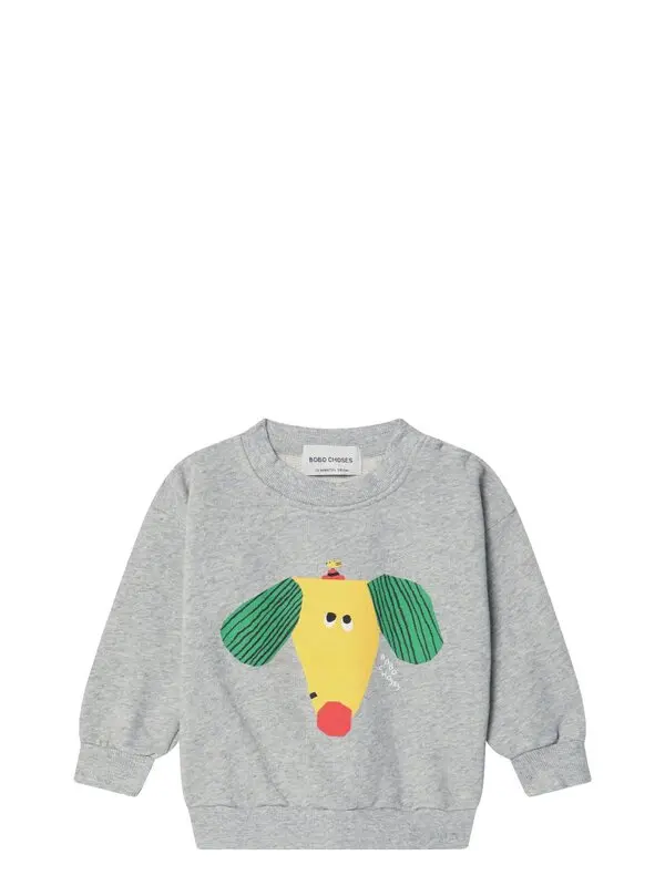 BOBO CHOSES Happy Dog Print Sweatshirt - Grey
