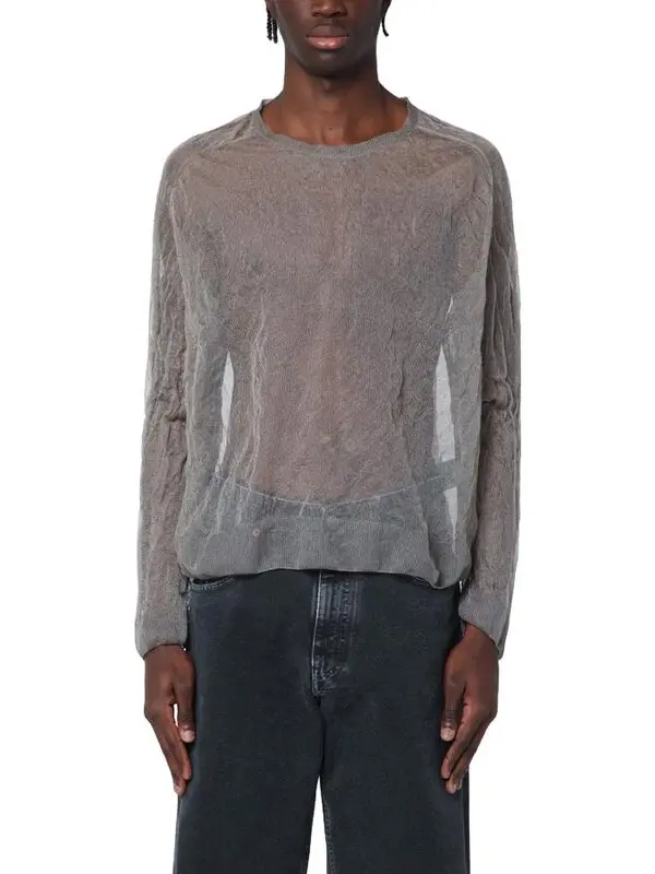 Our Legacy Semi-transparent Silk-blend Sweater - Grey
