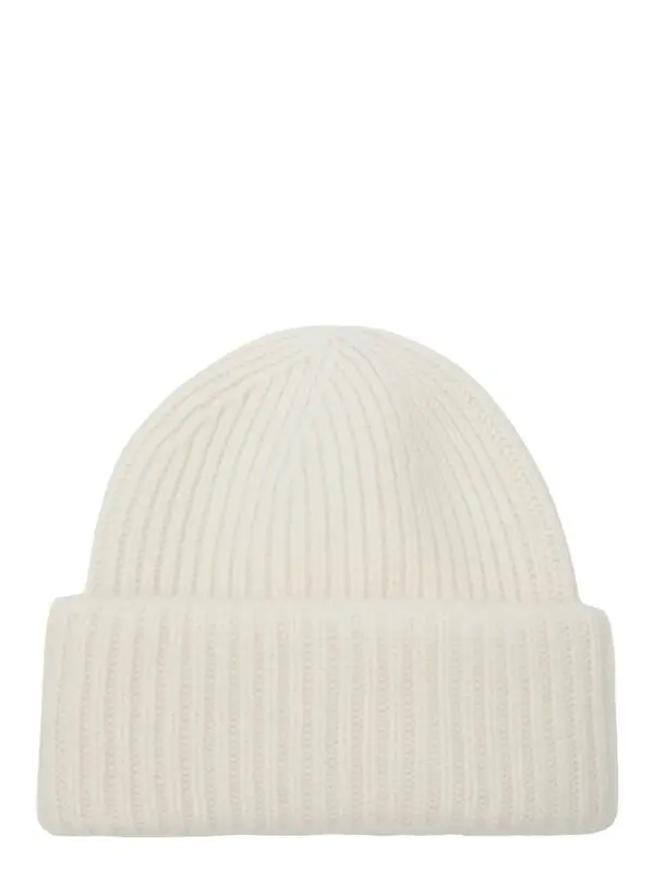 Soft Goat Cashmere Beanie - White