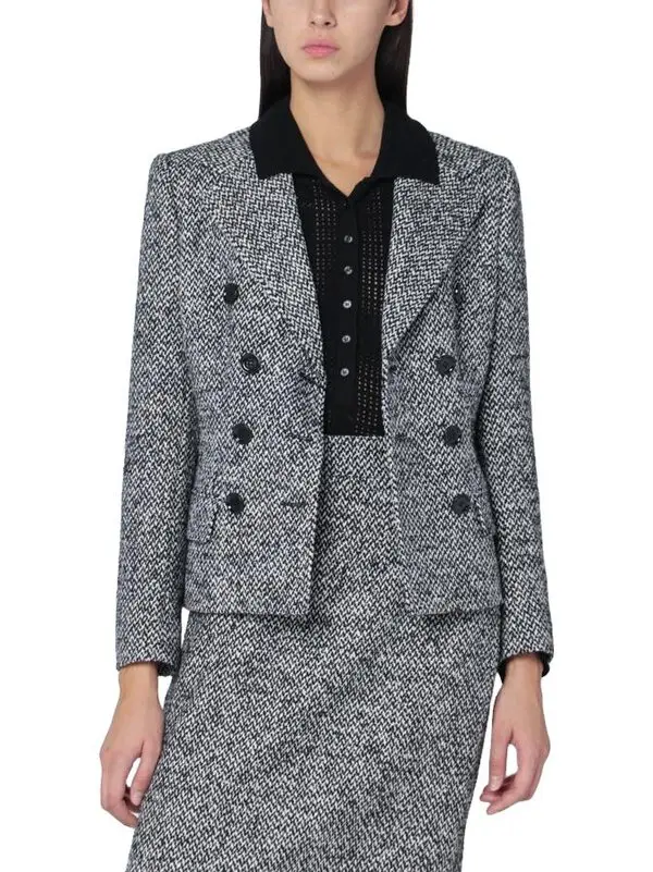 Dolce & Gabbana Speckled Wool-blend Jacket - Multicolor