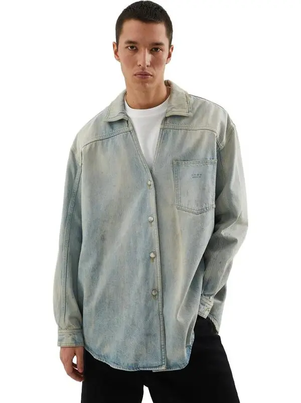 1989 STUDIO Denim Overshirt - Light Blue