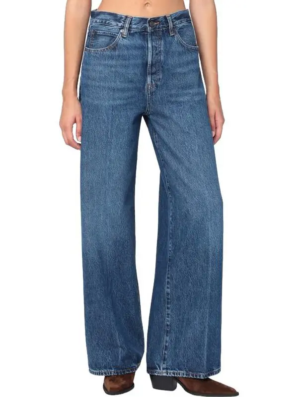 FRAME The Collegiate Wide Leg Jeans - Light Blue