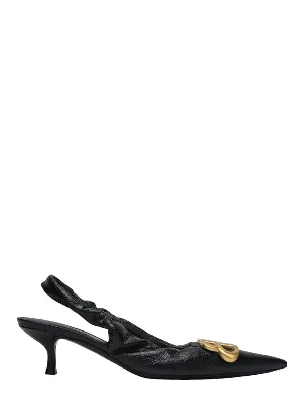 Balenciaga Monaco Slingbacks - Black