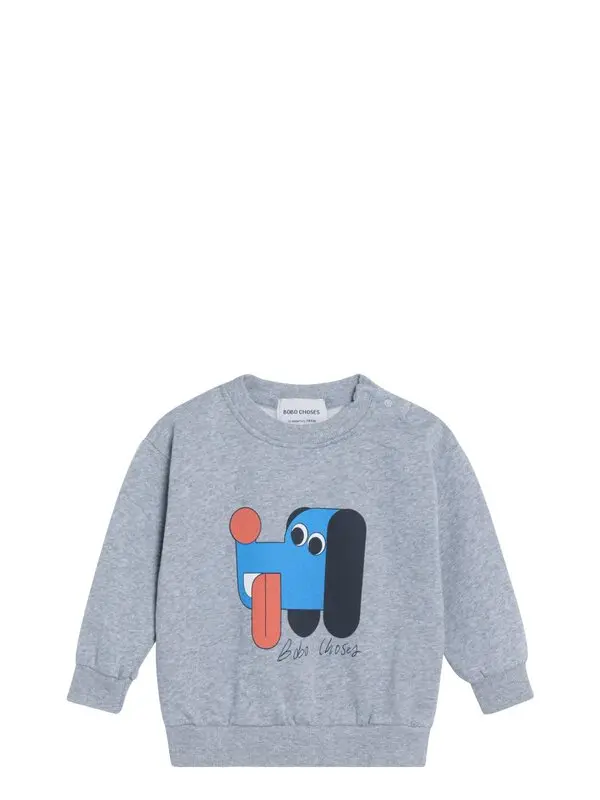 BOBO CHOSES Organic Cotton Sweatshirt - Grey