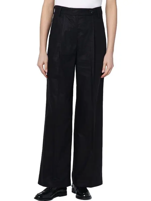 DEPARTMENT 5 Wide Cotton Pants - Black