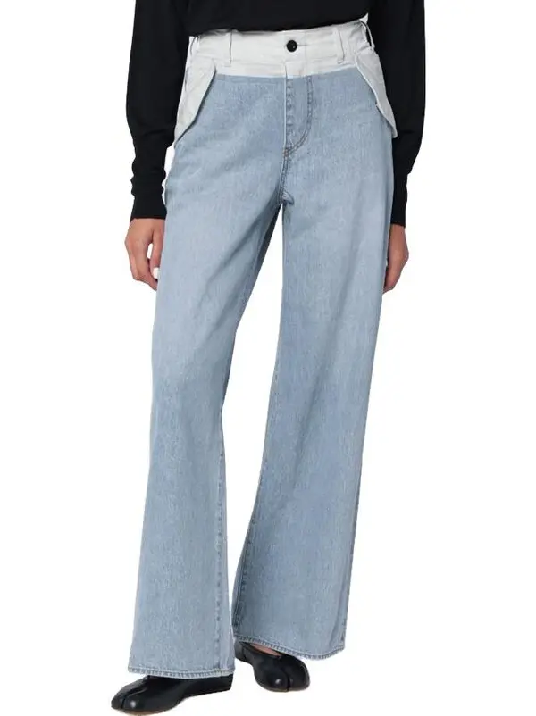 Sacai Two-tone Jeans - Blue