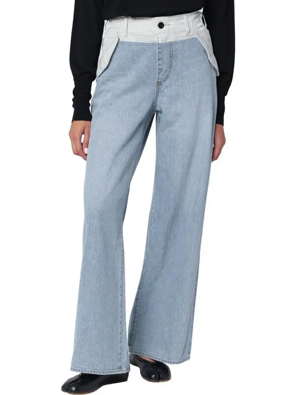Sacai Two-tone Jeans - Blue