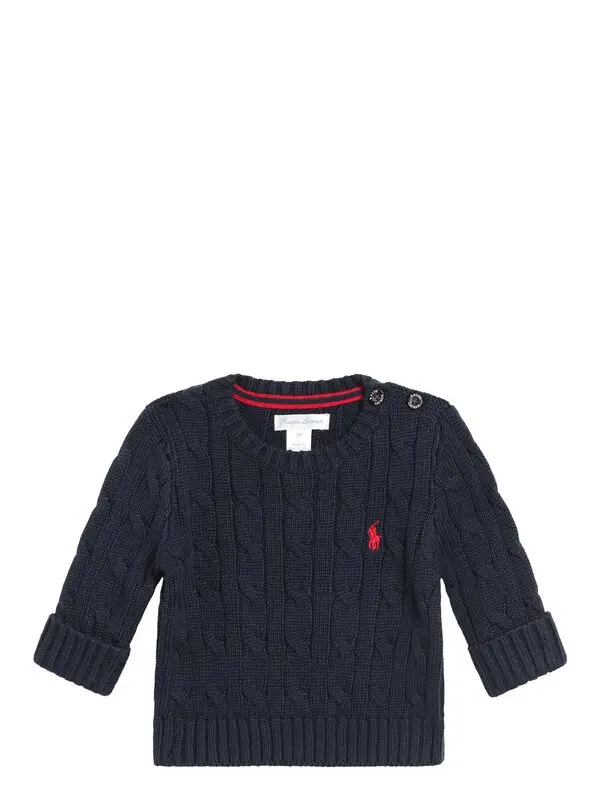 Polo Ralph Lauren Cable-knit Cotton Sweater - Blue