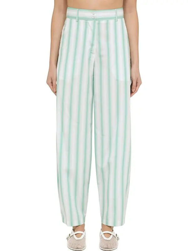MARGAUX LONNBERG Beatty Striped Trousers - Green