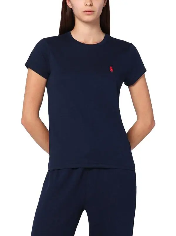 Polo Ralph Lauren Cotton T-shirt With Logo - Blue