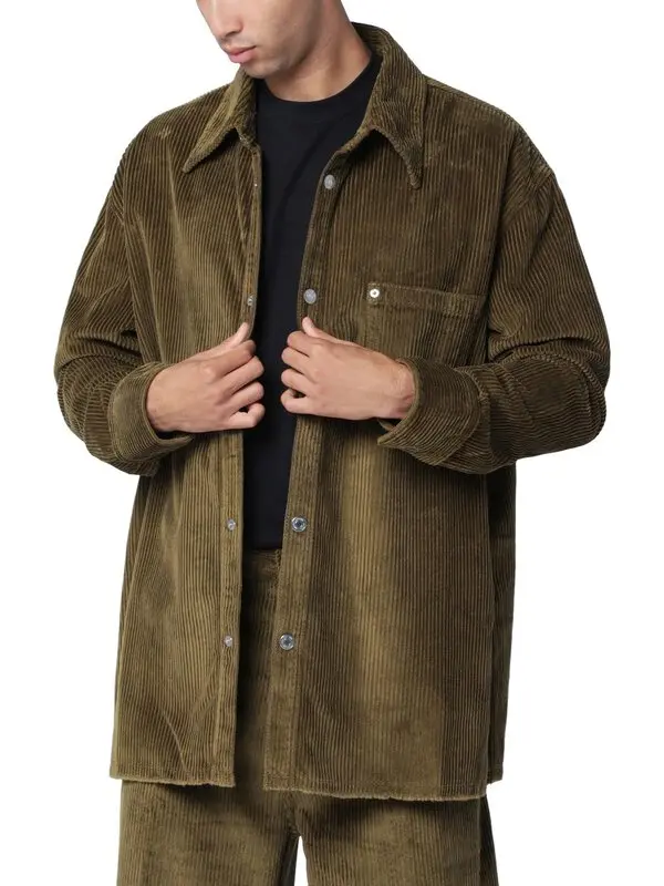 Ami Bronze Corduroy Shirt - Brown